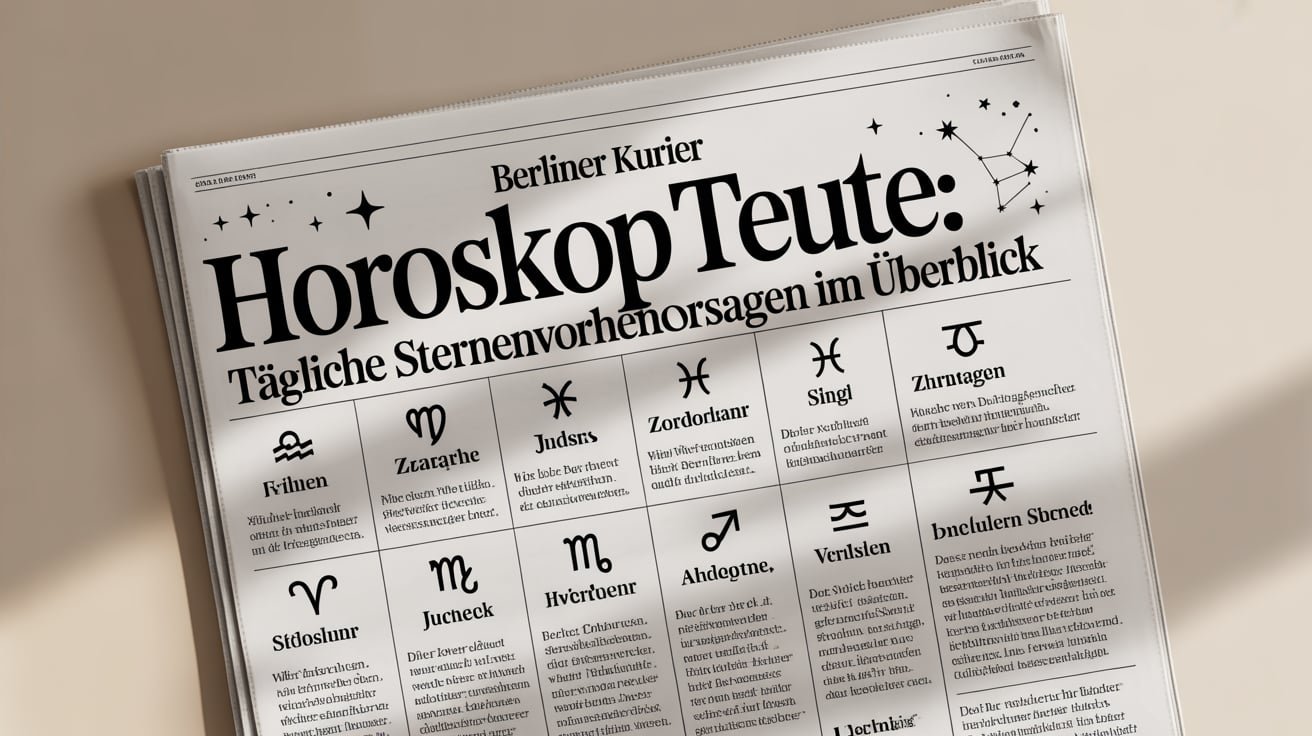 Wunderschne Berliner Kurier Tageshoroskop Fotos